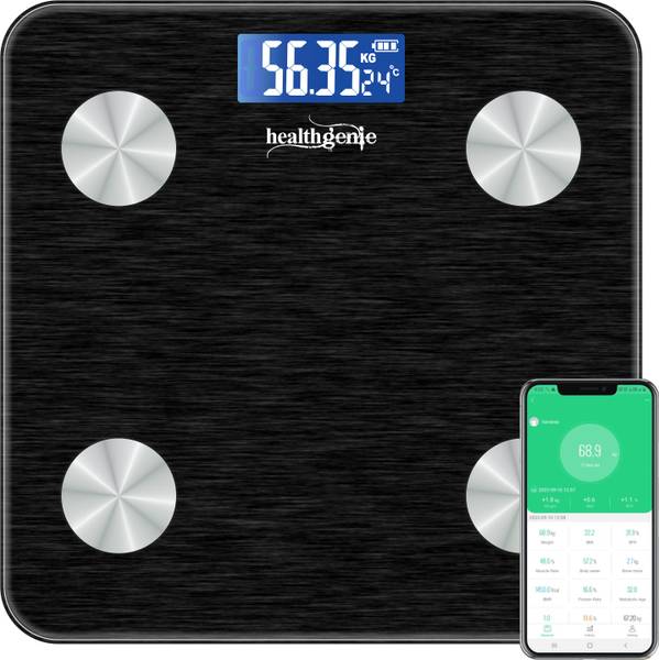 Healthgenie Smart Bluetooth Weight Machine 18 Body Composition Sync ...