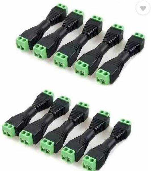 WHO 12 Pairs DC Power Jack Plug Adapter Connector DC Pin Connector Male ...