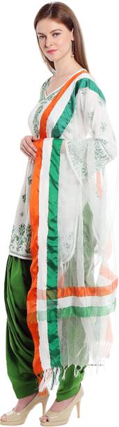 Tricolour Dupatta - Buy Tricolour Dupatta online at Best Prices in ...