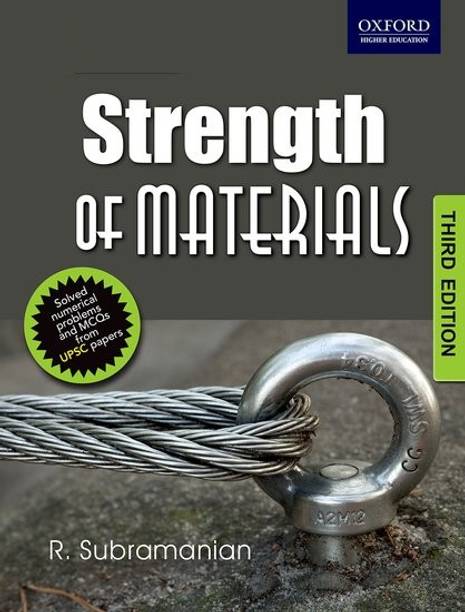 Strength of Materials Third Edition By R. Subramanian: Buy Paperback ...