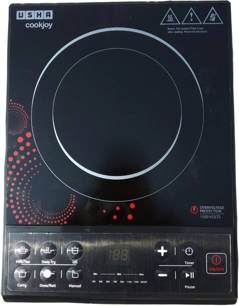 Usha Cookjoy 3616 1600 W Induction Cooktops (Black) Price in India ...