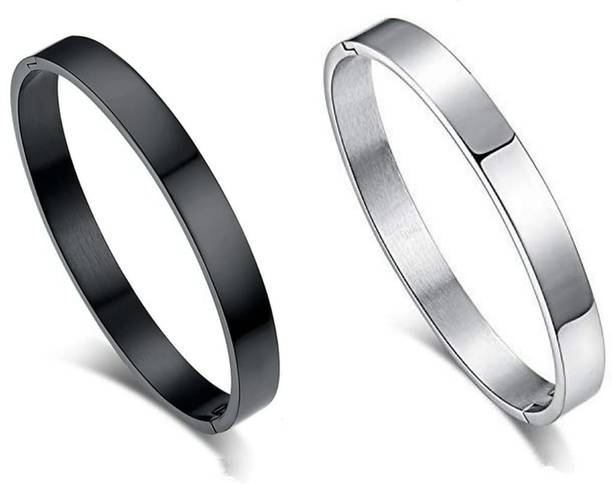 Silver Kada Design For Men - Buy Silver Kada Design For Men online at ...