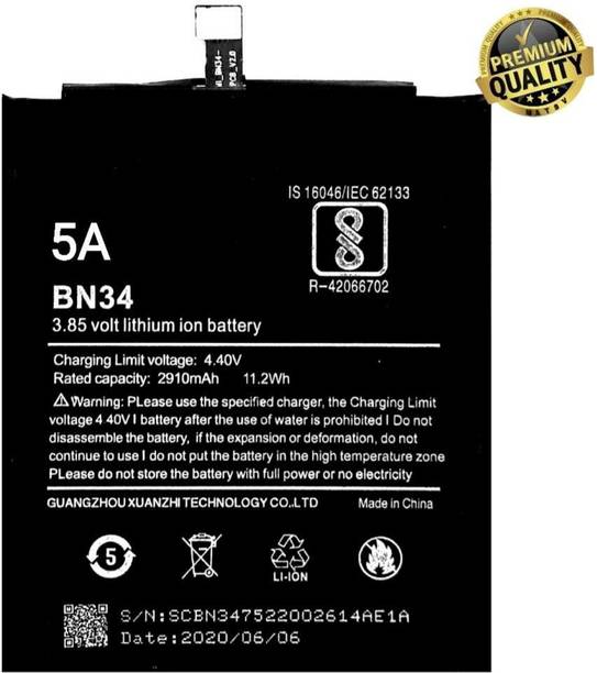 Redmi 5a Battery - Buy Redmi 5a Batteries Online at Best Prices in ...