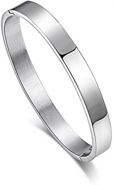 Silver Kada Design For Men - Buy Silver Kada Design For Men online at ...