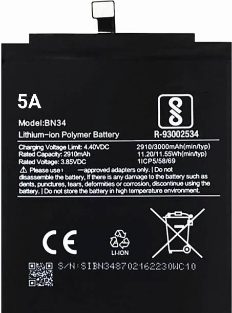 Redmi 5a Battery - Buy Redmi 5a Batteries Online at Best Prices in ...