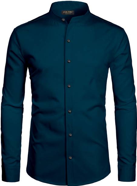 Stand Collar Shirts - Buy Stand Collar Shirts online at Best Prices in ...