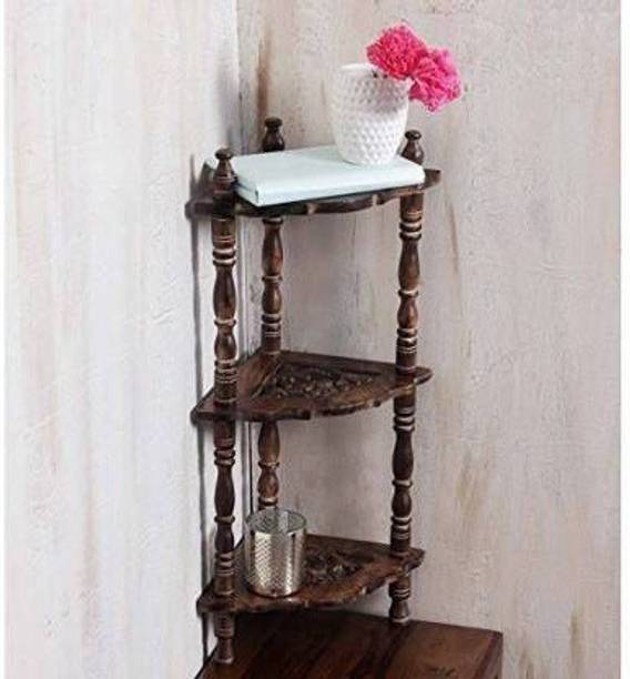 Wooden Corner Shelf: Buy Corner Stand (कार्नर स्टैंड) Online in India ...
