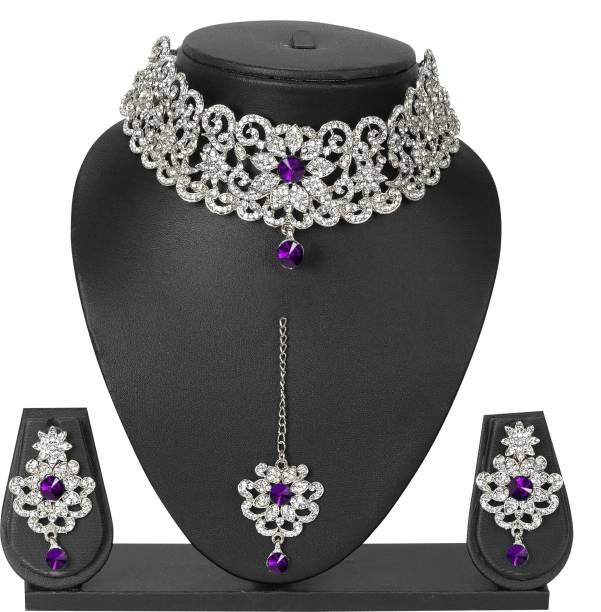 Purple Jewellery Sets - Buy Purple Jewellery Sets Online at Best Prices ...
