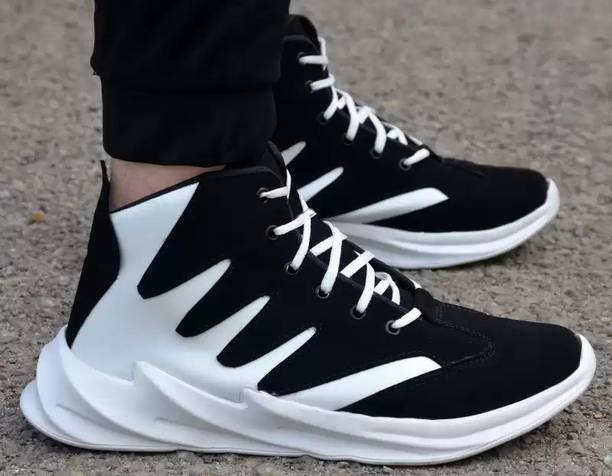 Black High Top Sneakers - Buy Black High Top Sneakers online at Best ...