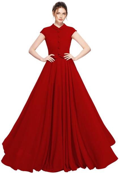 Red Long Gown For Women - Buy Red Long Gown For Women online at Best ...