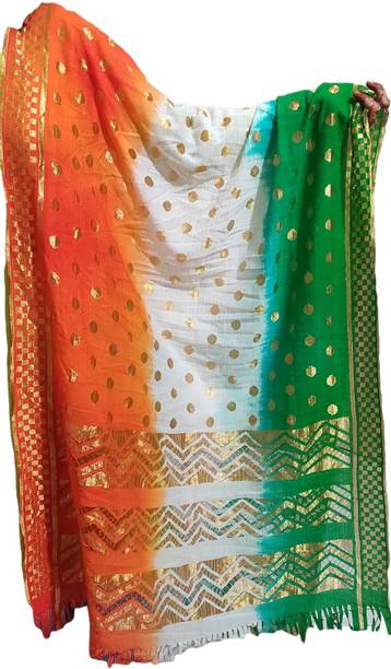 Tricolour Dupatta - Buy Tricolour Dupatta online at Best Prices in ...