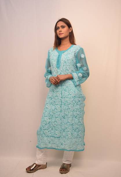 Lucknowi Kurtis - Buy Lucknowi Kurta | Lucknowi Suits | Chikan Suits ...