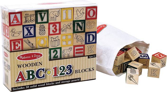 Melissa & Doug Wooden ABC-123 Blocks - Wooden ABC-123 Blocks . shop for ...