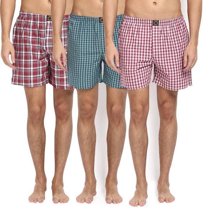 Joven Checkered Men's Boxer - Buy Multicolor Joven Checkered Men's ...