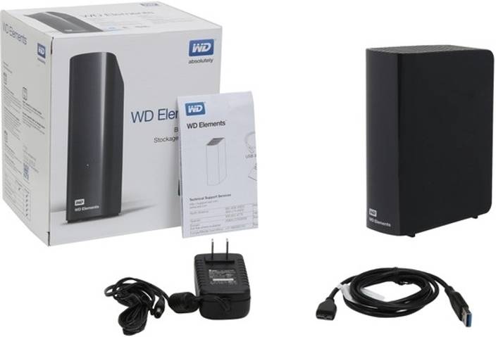 WD WD Elements Basic Storage Stockage Simplement 2 TB Wired External ...