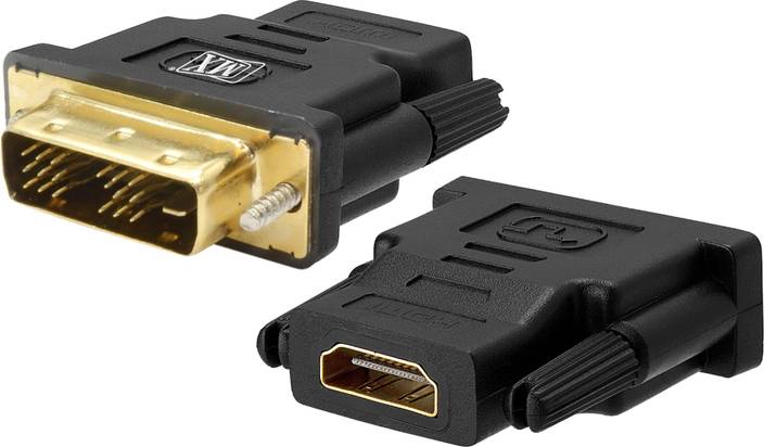 MX DVI-D (18+1) TO HDMI 19 PIN Female ADAPTOR FOR HDTV LAPTOP 1080 FULL ...