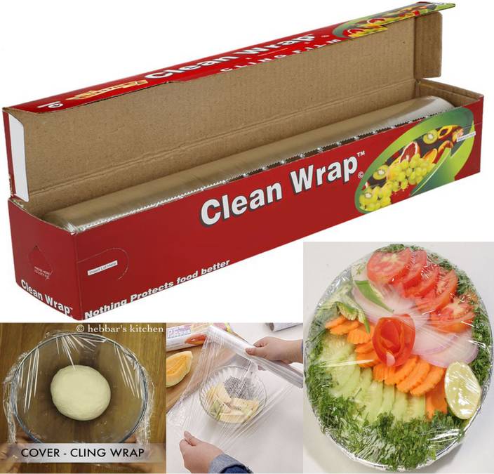 Clean Wrap Cling Film 100 Meter with cutter Shrinkwrap Price in India ...