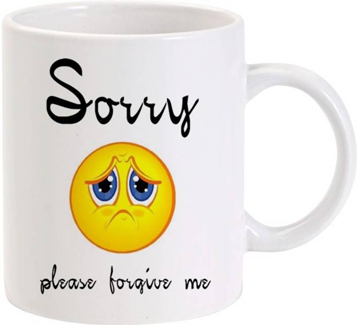 Lolprint Sorry Please Forgive me Sad Face Ceramic Mug Price in India ...
