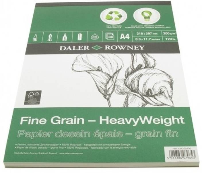 Flipkart.com | Daler-Rowney Fine Grain Eco Heavy Weight A4 Drawing ...