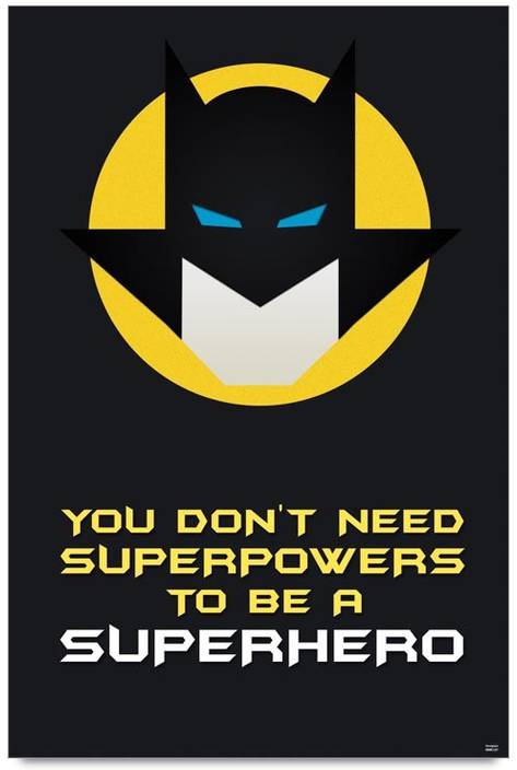 Bluegape Batman Superhero Quote Photographic Paper - Quotes ...