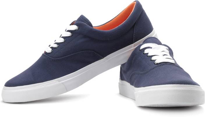 United Colors of Benetton Canvas Sneakers For Men - Buy Navy Blue Color ...