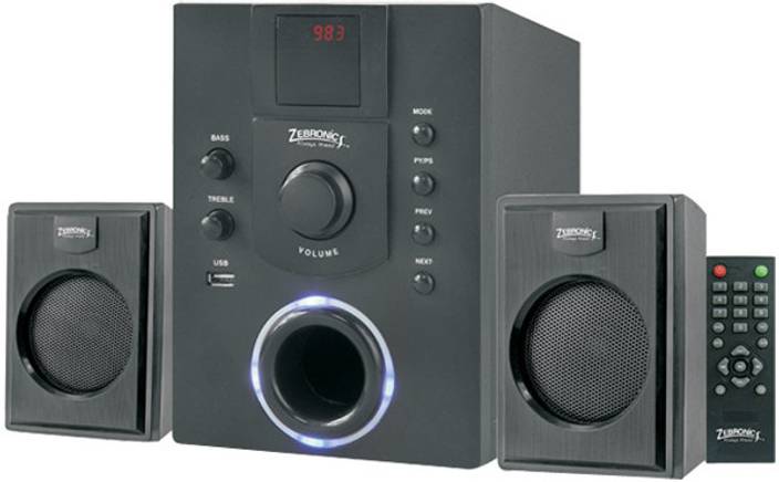 Buy Zebronics 2.1 Multimedia SW275RUF Laptop/Desktop Speaker Online ...