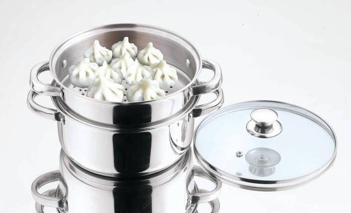 Kitchen Essentials INDUCTION BOTTOM 2 TIER MODAK & MOMO MAKER-18 CM ...