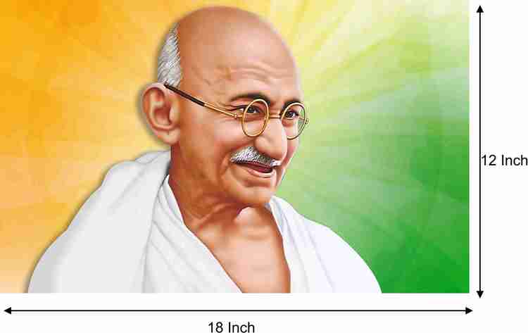 Mahatma Gandhi Wall Poster For Room With Gloss Lamination M64 Paper ...
