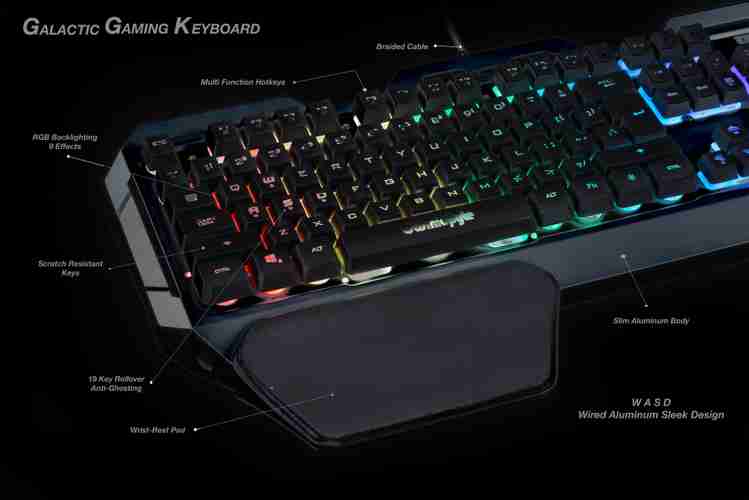 Cosmic Byte CB-GK-17 Galactic with Aluminum Body, RGB Backlit Keys ...