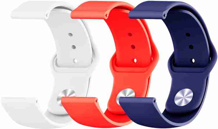 AOnes Pack of 3 Silicone Belt Watch Strap for Zebronics 7220ch Zeb-Fit ...
