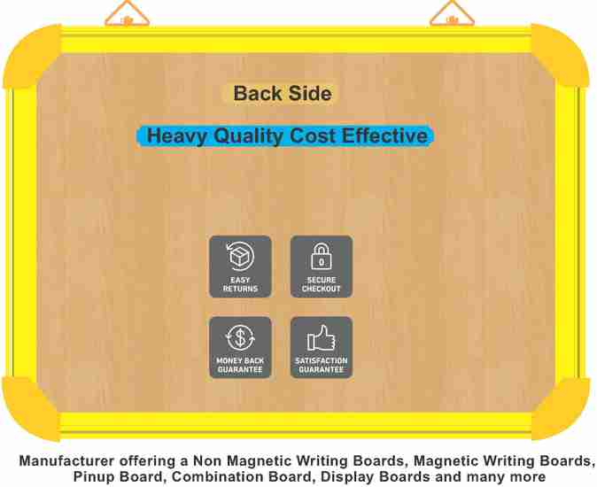 WRITING AND DISPLAY Pin-up display board for office & school ...
