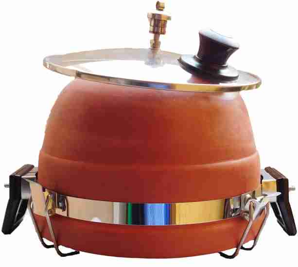 KSI Terracotta Clay Pressure Cookers With Lid/ Unglazed and Non Coated ...