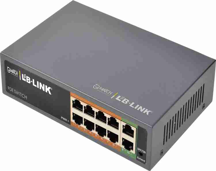 MATCHD Match Lb link 1080P Desktop with 8 port PoE Network Switch ...
