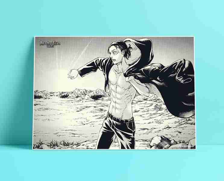 Attack On Titan : Eren Yeager Frictional Character Manga Series Art ...