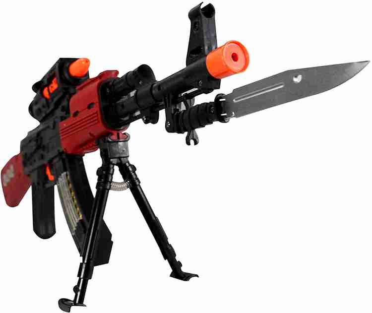 Planet of Toys Special Lighting Technology Battery Operated AK-47 Flash ...