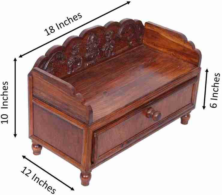 Jeevan Raj Veer Chen Mandap-44_18_Inches Solid Wood, Engineered Wood ...