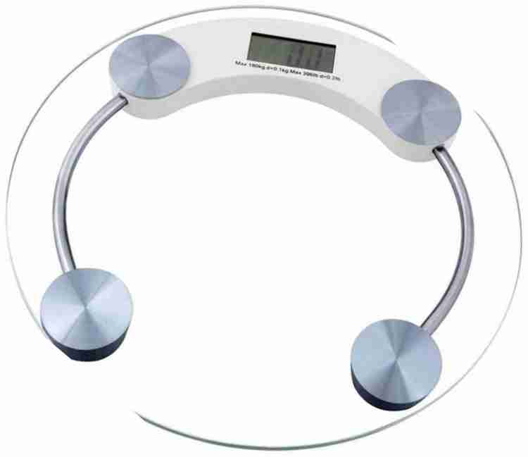 Qoibito Weight Machine Round Glass FD03A1 Body Personal Weighing Scale ...