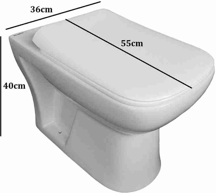BM BELMONTE Ceramic Floor Mounted Western Commode/European Water Closet ...