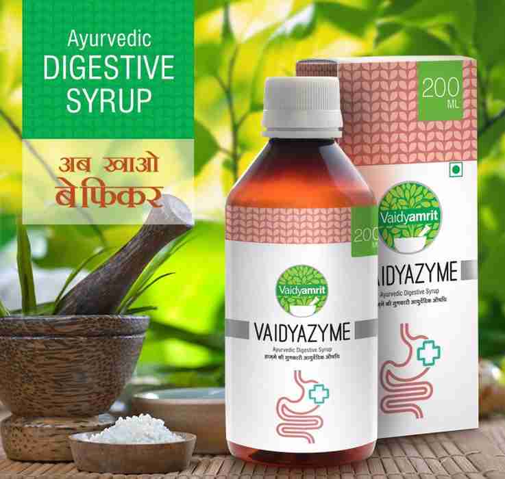vaidyamrit Vaidyazyme Syrup (Ayurvedic Digestive Syrup) (Combo Pack ...