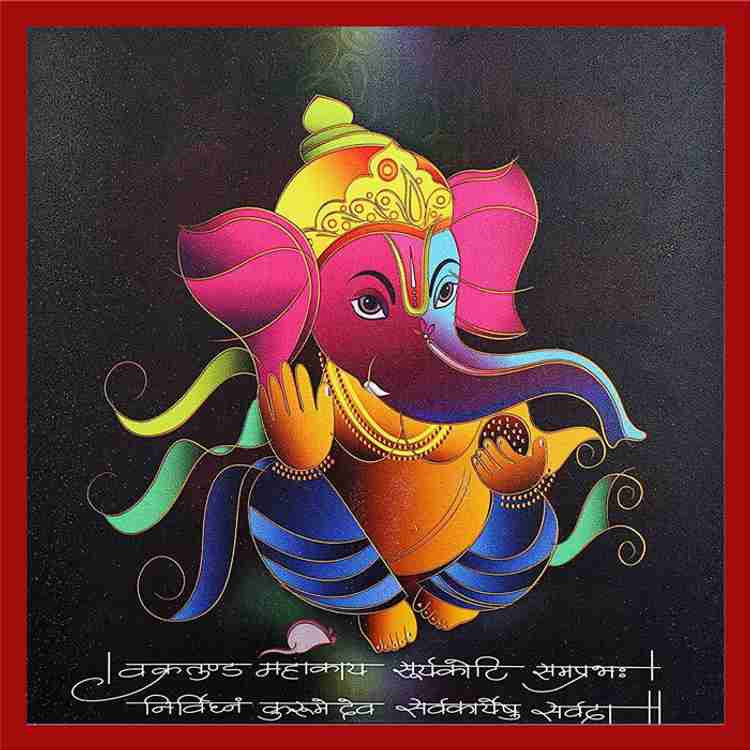 Ganesh || Ganesha Canvas waterproof painting poster large size jumbo ...