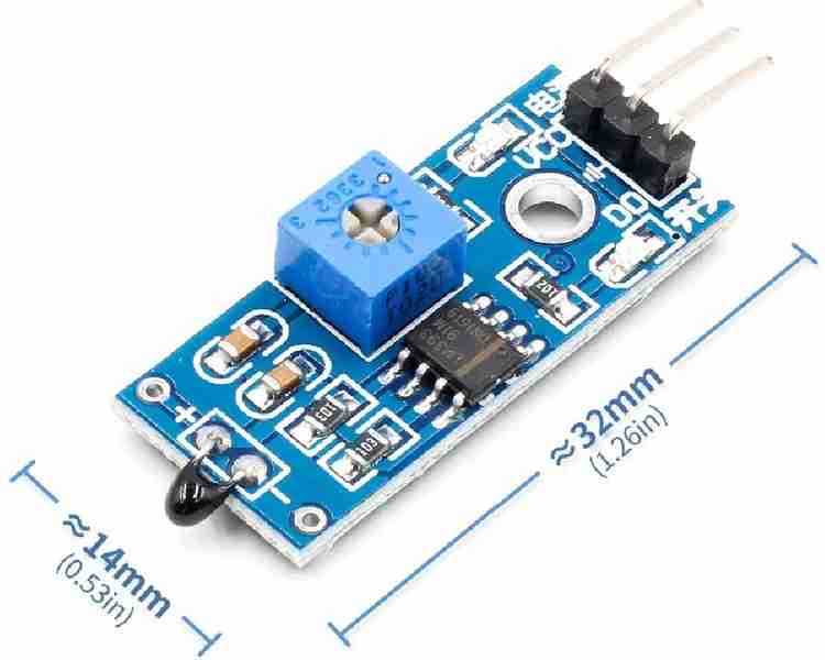 KTC CONS LABS 10K 1% NTC Thermistor Temperature Sensor Module 3 Pin For ...