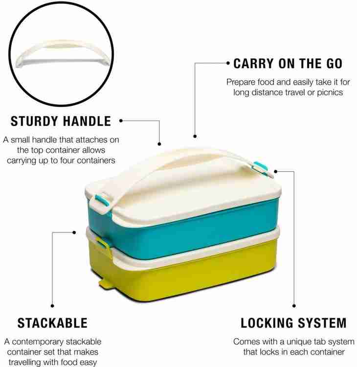 Shopsy.in | TUPPERWARE Lunch Carrier 2 Containers Lunch Box