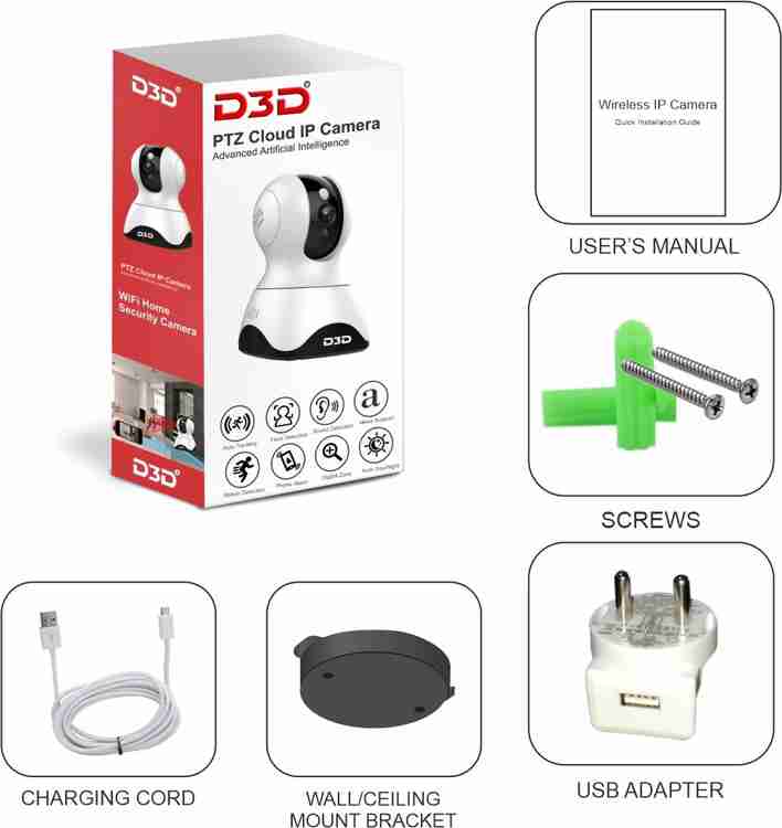 D3D Model: F1-362C 360° 1080P Ultra HD Wi-Fi Smart Home Security Camera ...