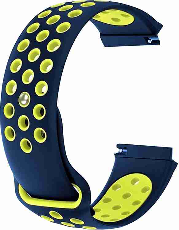 ACM Watch Strap for Boat Wave Connect Smartwatch Belt Blue & Yellow ...