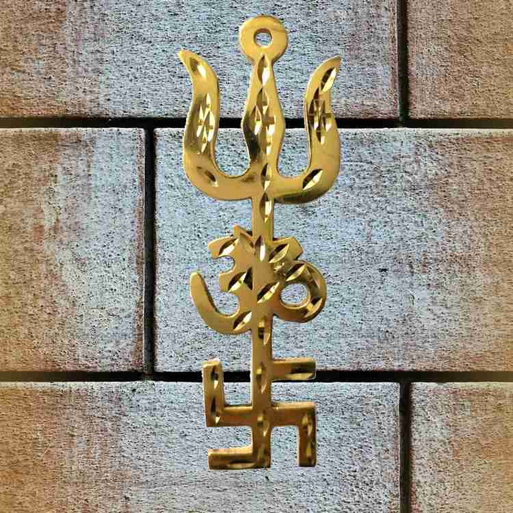 Divya Mantra Trishakti Yantra Trishul Swastik Aum for Car Om Indian ... Divya Mantra Trishakti Yantra Trishul Swastik Aum for Car Om Indian ...