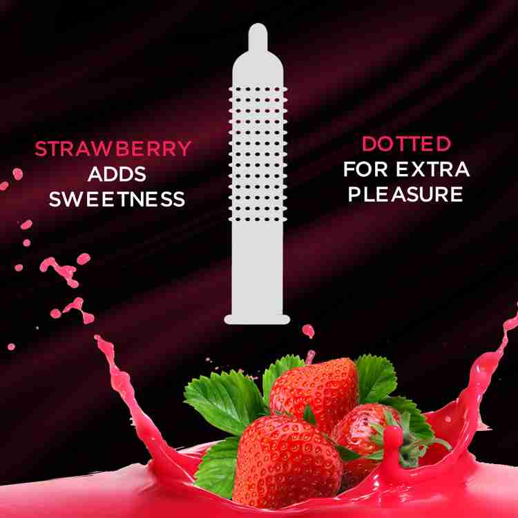 Kamasutra Strawberry Pleasure Flavoured Condoms Condom Price in India - Buy Kamasutra Strawberry ...