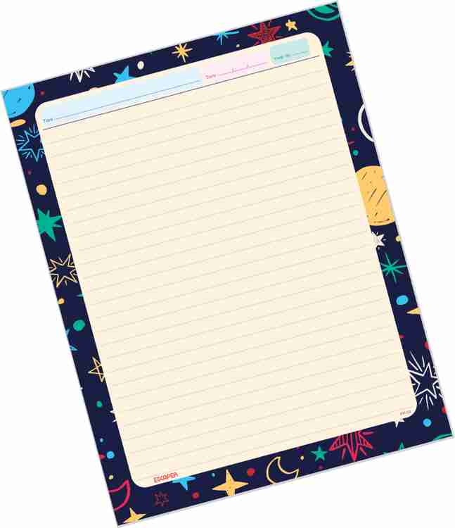 Shopsy.in | ESCAPER Premium Multicolor Series Ruled A4 70 gsm Project ...