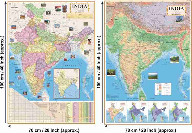 MAPS FOR UPSC (PACK OF 7) MAHARASHTRA POLITICAL, INDIAN CONSTITUTION ...