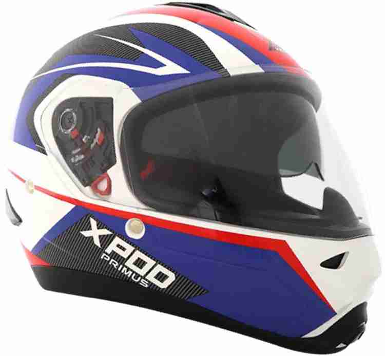 TVS XPOD PRIMUS DUAL VISOR- Blue -M Motorbike Helmet - Buy TVS XPOD ...