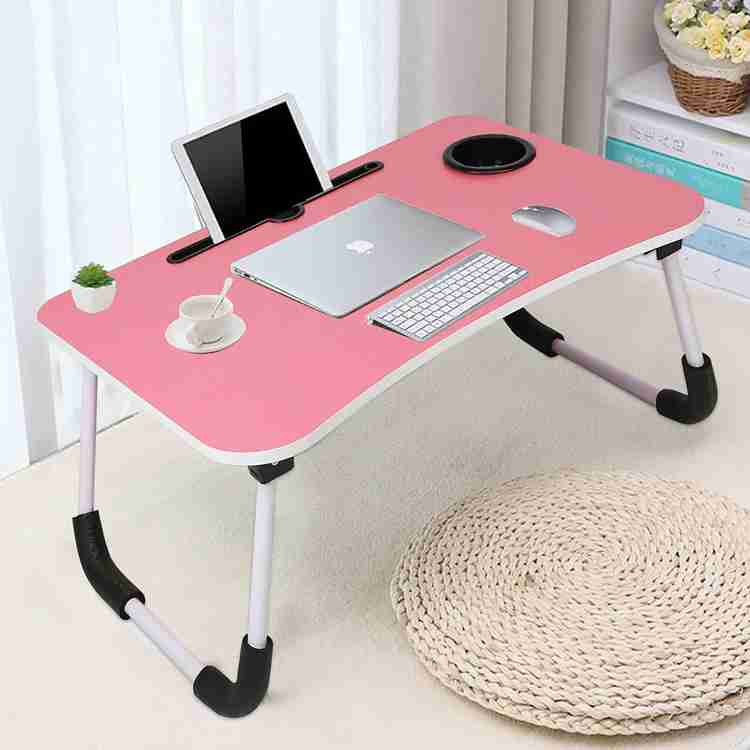 GLOBLE Enterprise Smart Foldable LapdeskTable with Cup Holder, Study ...